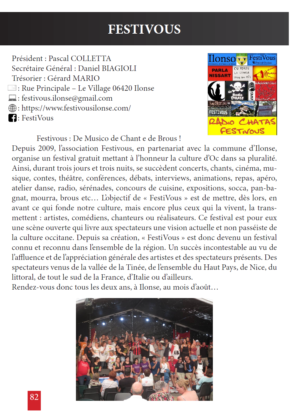 Asso - Festivous - Fédération des Associations du Comté de Nice - F.A.C.N.